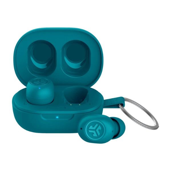 JLab JBuds Mini True Wireless In-Ear hovedtelefoner, aqua - Punkt1.dk