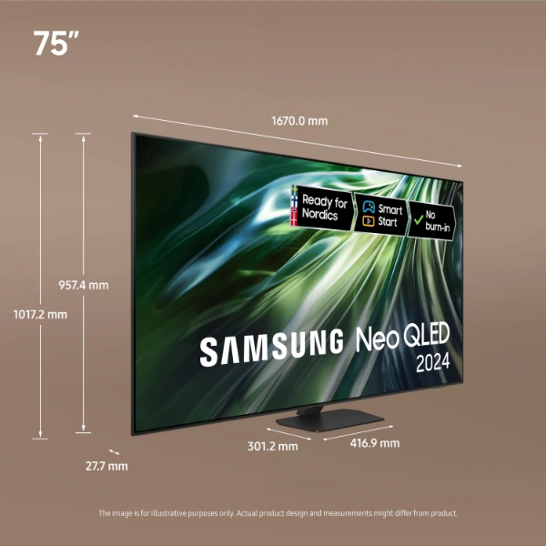 Samsung 75" 4K Neo QLED Mini LED Smart TV TQ75QN90DATXXC - Power.fi