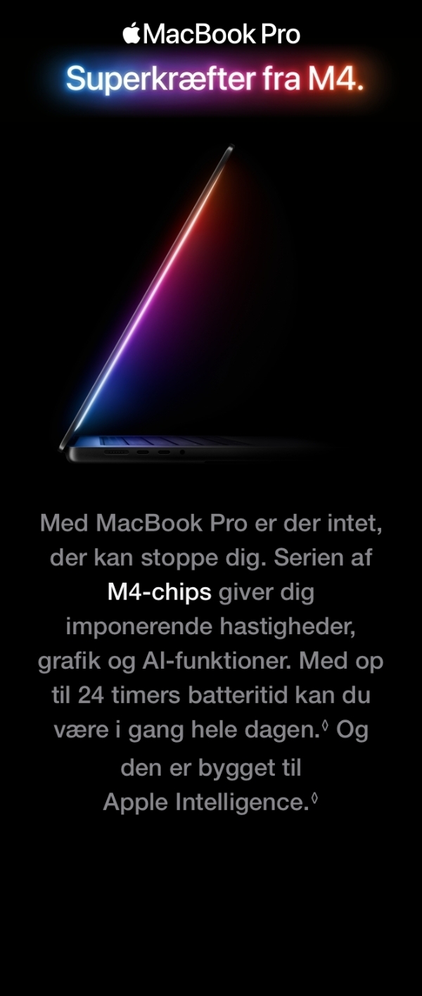 Apple MacBook Pro 16" (2024, M4 Max) 36/1 TB, space black - POWER.dk
