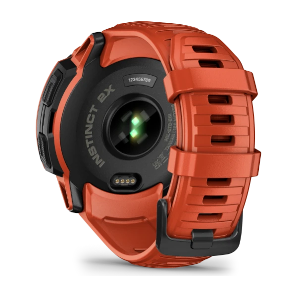 Garmin Instinct 2X Solar GPS smartwatch, flame red - POWER.dk