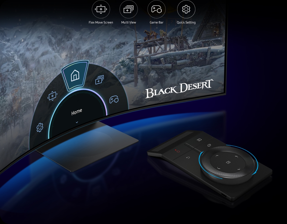 Samsung Odyssey Ark 2nd gen S55CG970N 55" 4K UHD -pelinäyttö - Power.fi