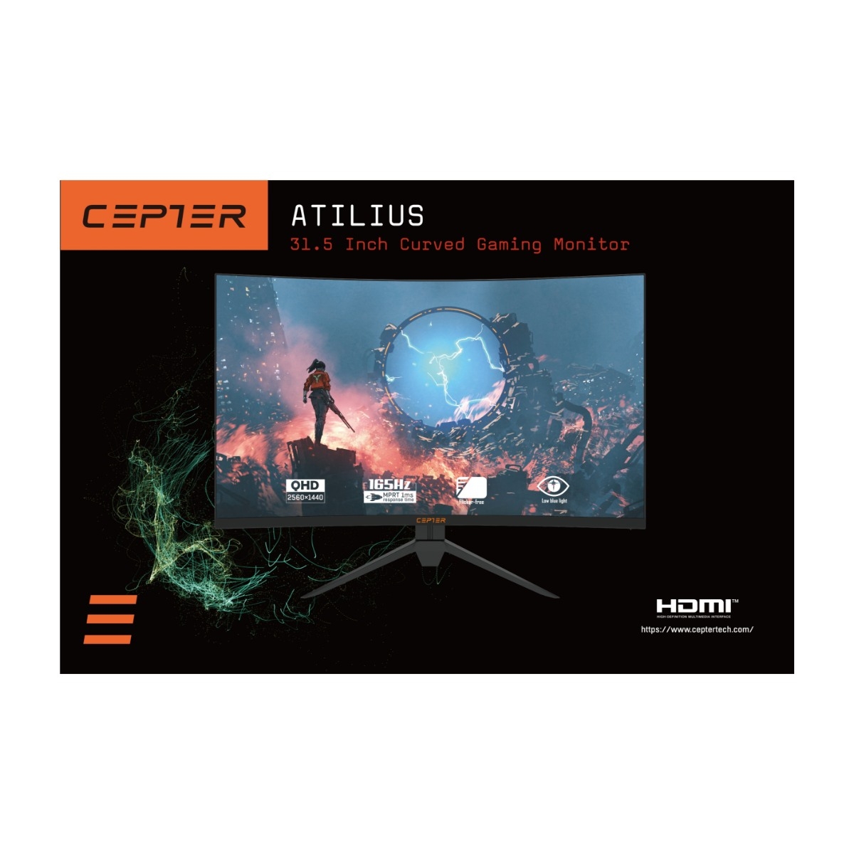 Cepter Atilius 31,5" QHD gaming monitor - CEPTER