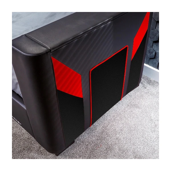 X Rocker Cerberus Ottoman TV Lift Gaming-Seng Kulstof, rød - POWER.dk