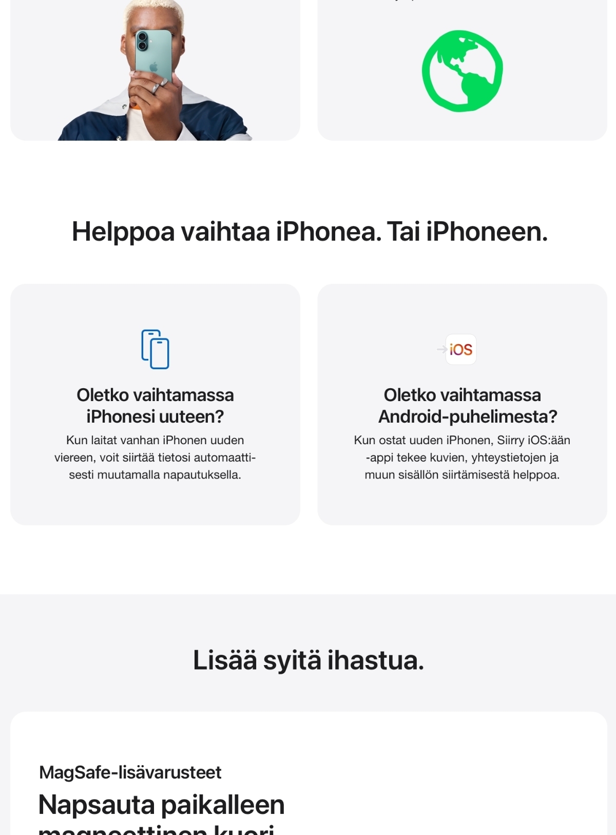 Apple iPhone 16 128 Gt, musta - Power.fi