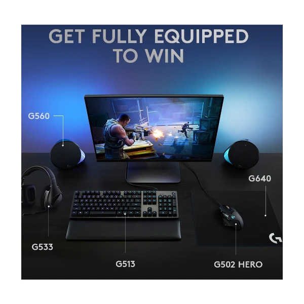 Logitech G513 Carbon pelinäppäimistö, GX Brown - Power.fi