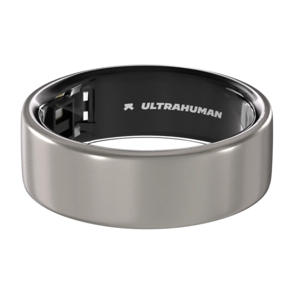 Ultrahuman Ring AIR smartring, str. 13, Raw Titanium - POWER.dk
