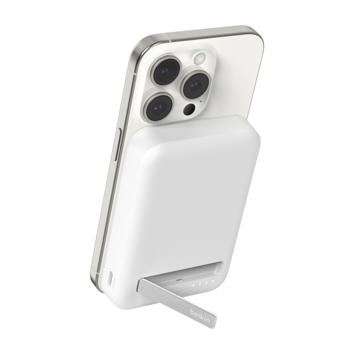 Belkin BoostCharge Pro Qi2 MagSafe powerbank 15 W 8000 mAh, hvid - POWER.dk