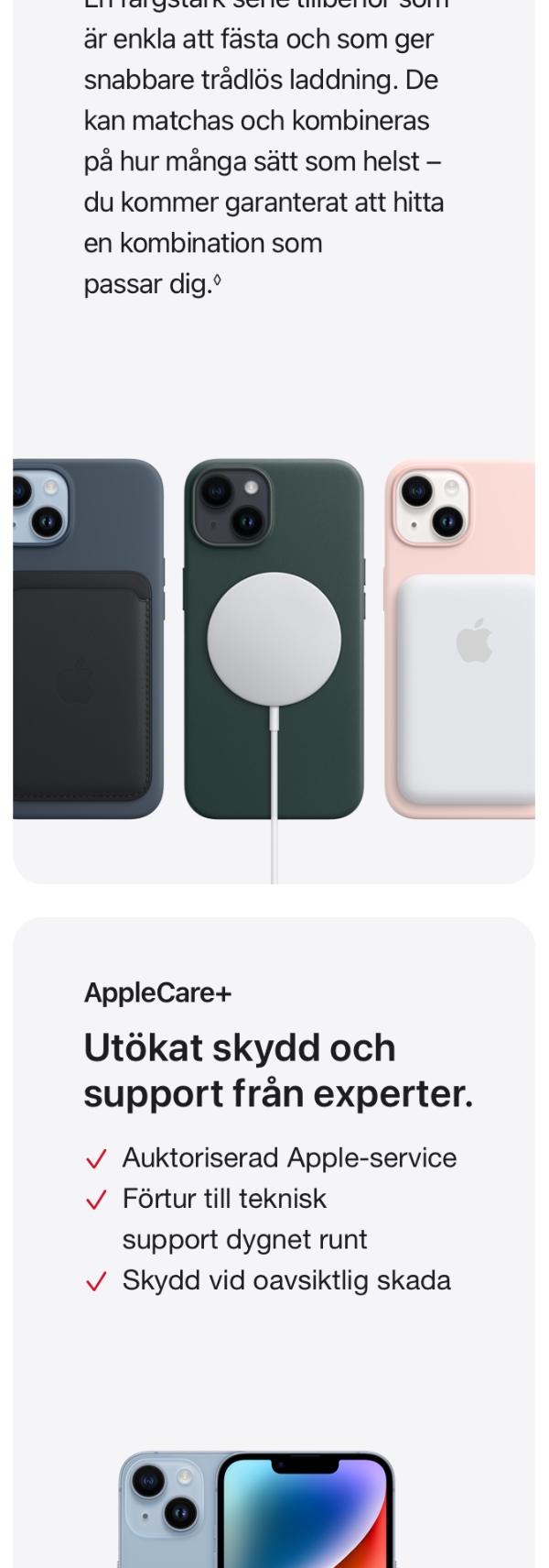 Apple iPhone 14 128 GB, Midnatt - Power.se