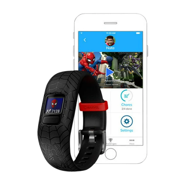 Garmin Vivofit Jr.2 aktiivisuusranneke Spider-Man, musta - Power.fi