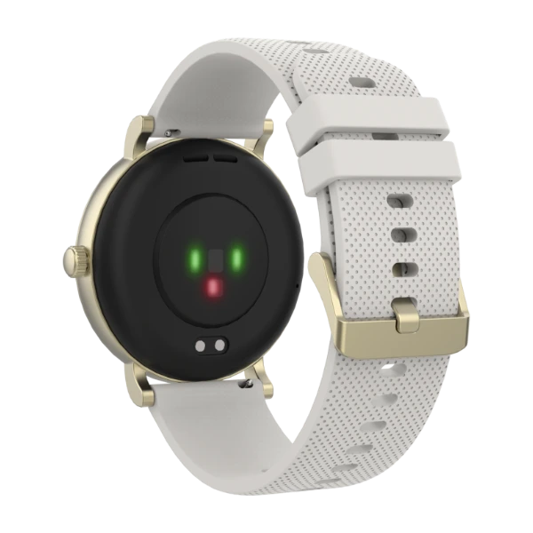 Triacle Legacy One Fitness smartklokke, gull/hvit - Power.no