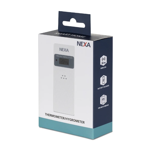 Nexa termometer och Hygrometer NBA-001 - Power.se