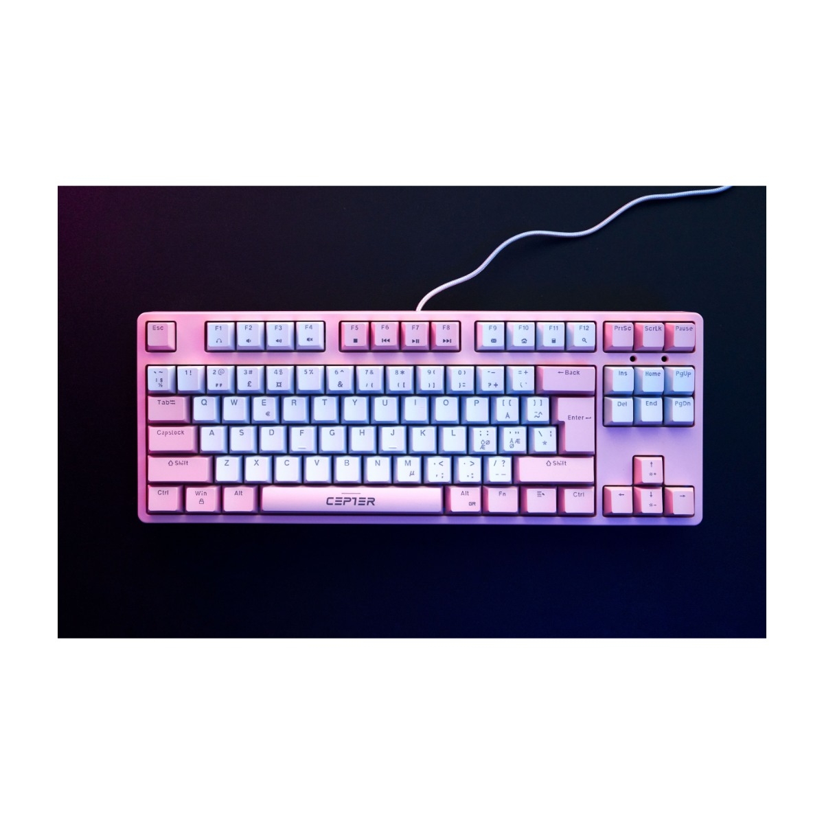 Cepter Athena, pink TKL gaming keyboard - CEPTER