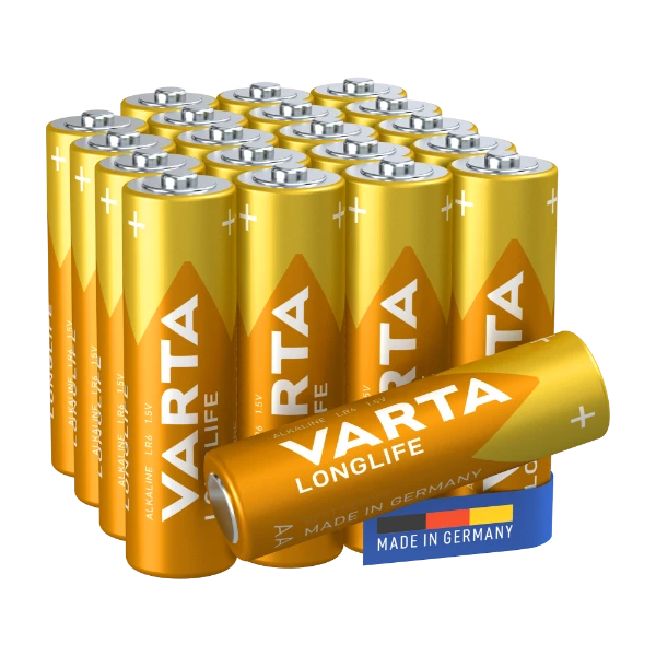 Varta Longlife Alkaline AA 20 styk - Power.dk