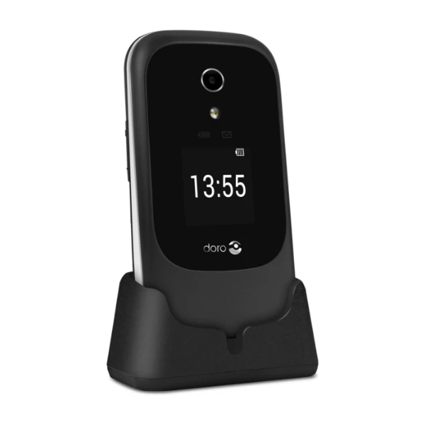 Doro 7070 4G matkapuhelin, musta - Power.fi
