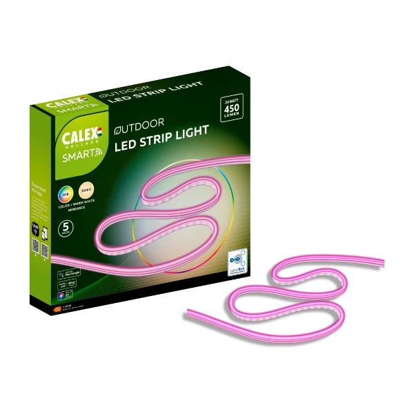 Calex Smart utendørs LED-stripe RGBW 5m - Power.no