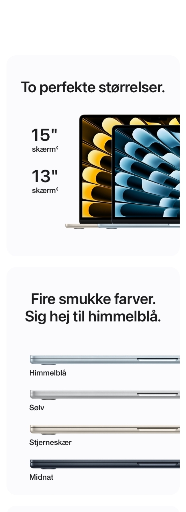 Apple MacBook Air 15" (2025, M4) 24/512 GB, midnat - POWER.dk