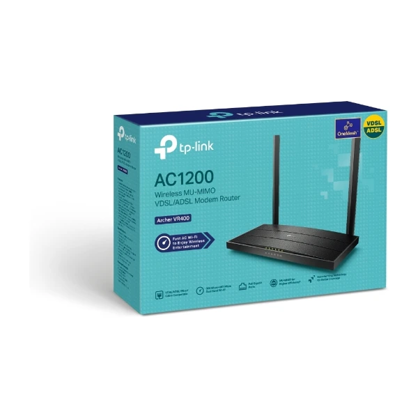 TP-Link Archer VR400 V3 adsl-modeemi - Power.fi
