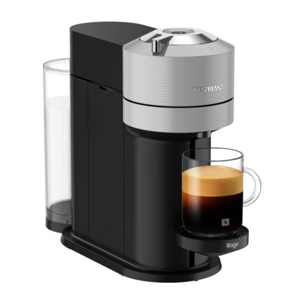 Nespresso Vertuo Next kapselmaskine by Sage, lysegrå - POWER.dk