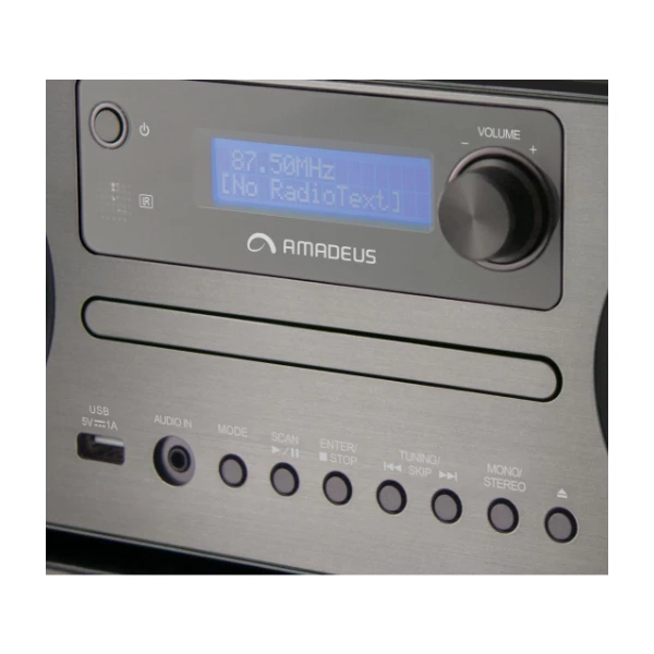 Amadeus Cavato CD kompaktsystem DAB+ BT Microsystem, svart - Power.se