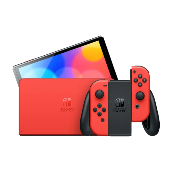 Nintendo Switch OLED Spilkonsol - Mario Red Edition - POWER.dk