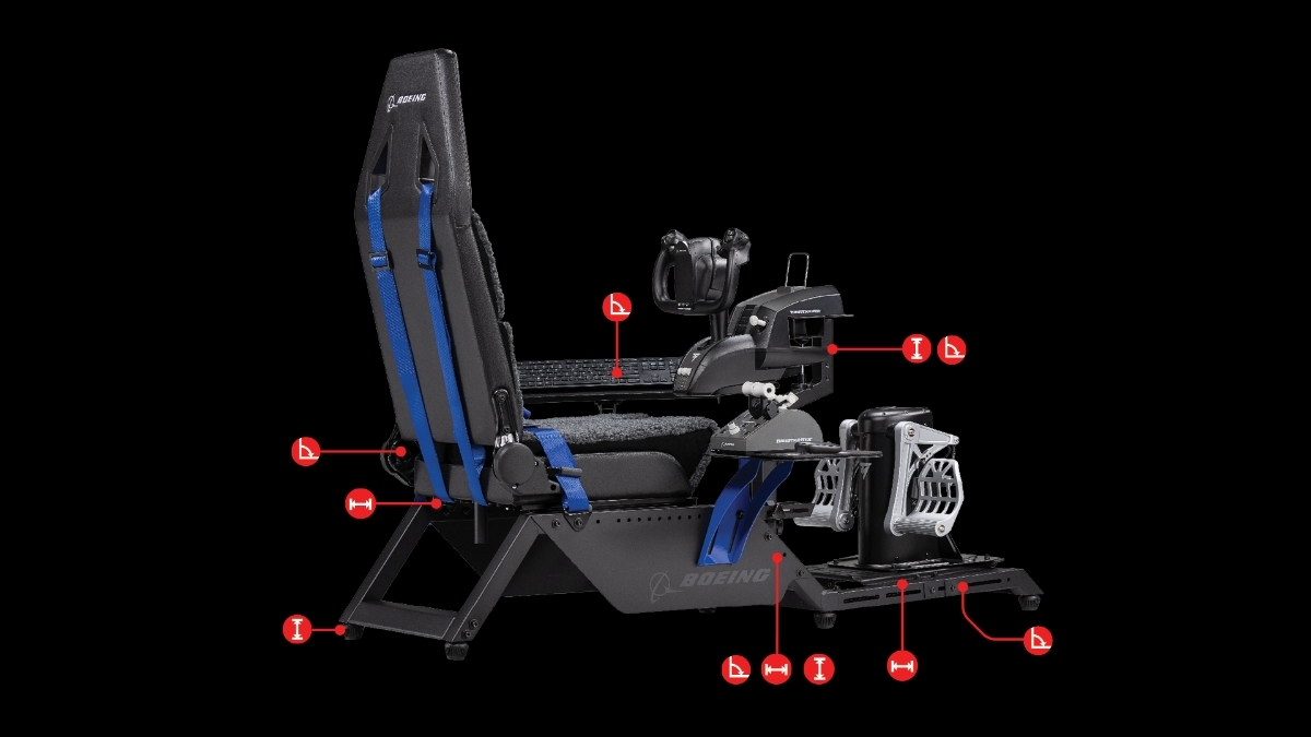 Next Level Racing Flight Simulator - Boeing Commercial Edition cockpit ...
