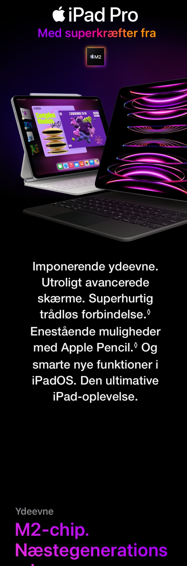 Apple iPad Pro WiFi 256 GB 12,9", Space Gray (2022) - Power.dk