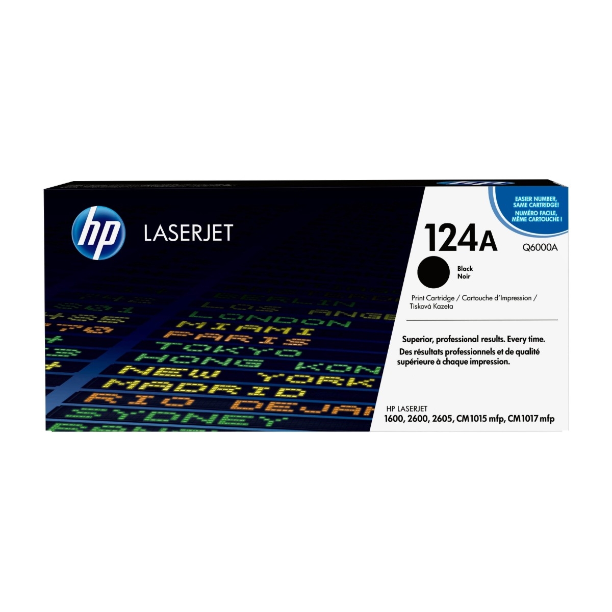 HP 124A, svart Original laserjet-tonerkassett - Power.no