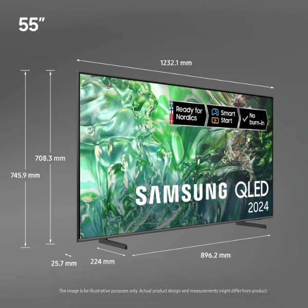 Samsung 55" 4K QLED TV TQ55Q67DBUXXC - Power.no