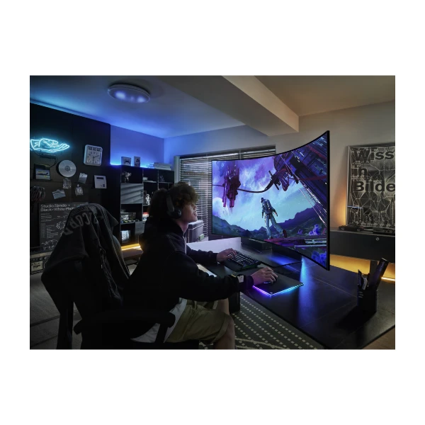 Samsung Odyssey Ark 2nd gen S55CG970N 55" 4K UHD gamingskærm - Power.dk