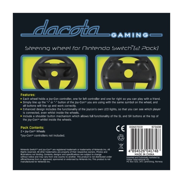 DACOTA GAMING RATT FOR NINTENDO SWITCH (2PAKK) - Power.no