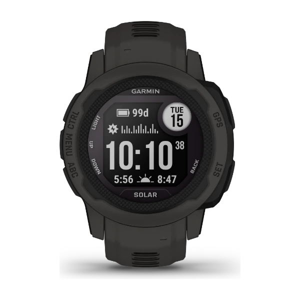 Garmin Instinct 2S Solar urheilukello, grafiitti - Power.fi