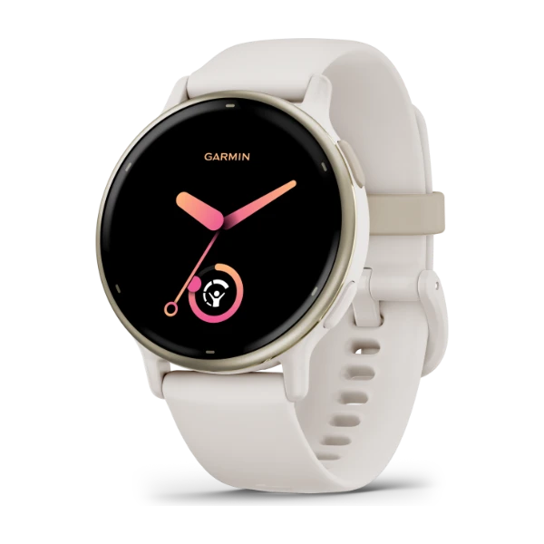 Garmin Vivoactive 5 smartklokke, cream, gold Ivory AMOLED - Power.no