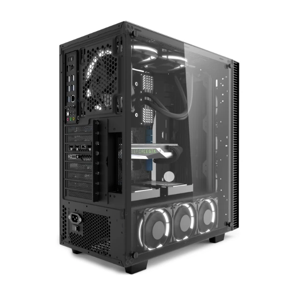 CEPTER CARAPACE MID TOWER T.G RGB-COMPUTERKABINET - POWER.dk