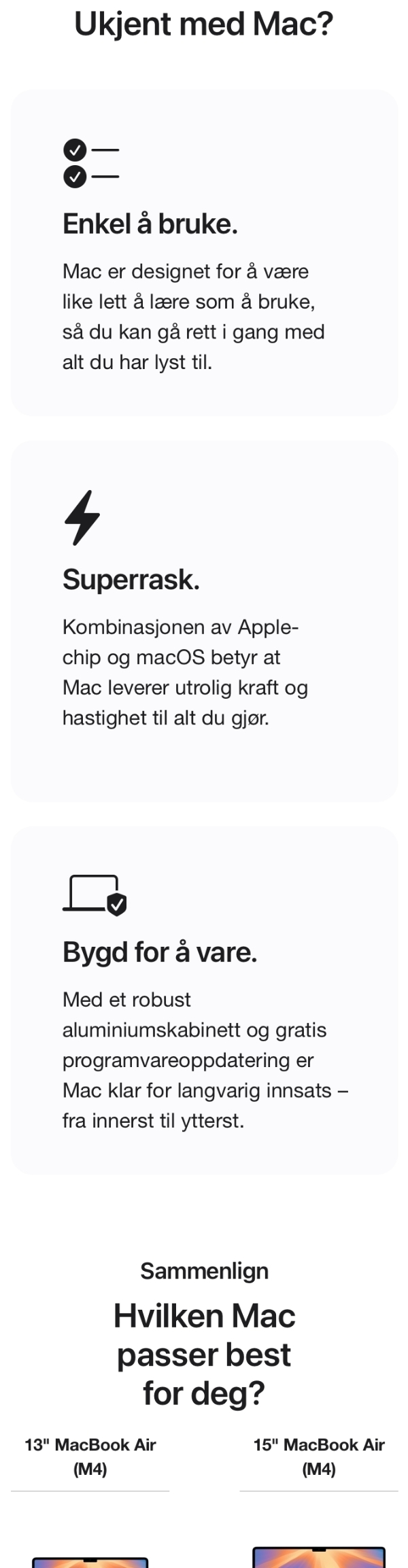 Apple MacBook Air 13" (2025, M4) 16/512 GB, midnatt - Power.no