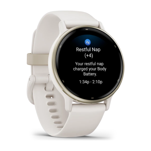 Garmin Vivoactive 5 smartwatch, cream, gold Ivory AMOLED - Power.se