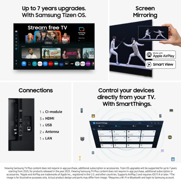 Samsung 43" U8075F UHD 4K Smart TV (2025) - Power.fi