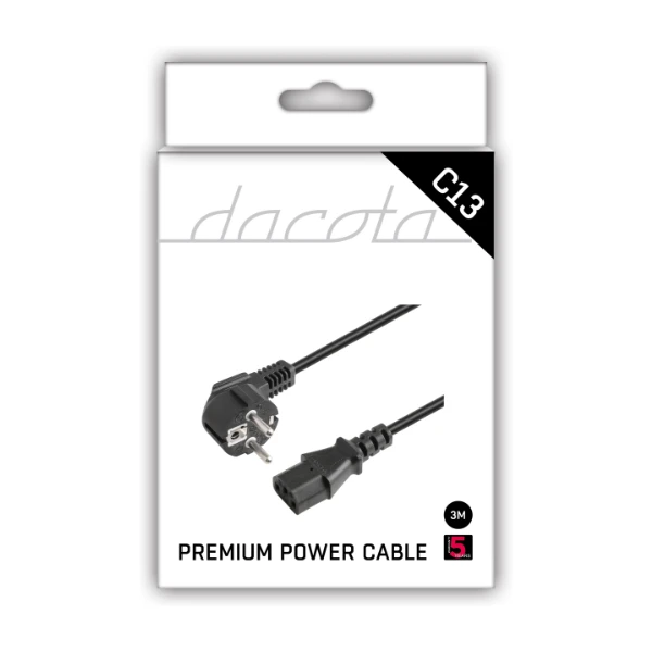 Dacota premium virtajohto C13 3M - Power.fi