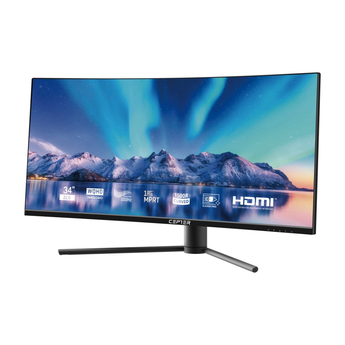 Cepter Pulse 34" WQHD gaming monitor - CEPTER