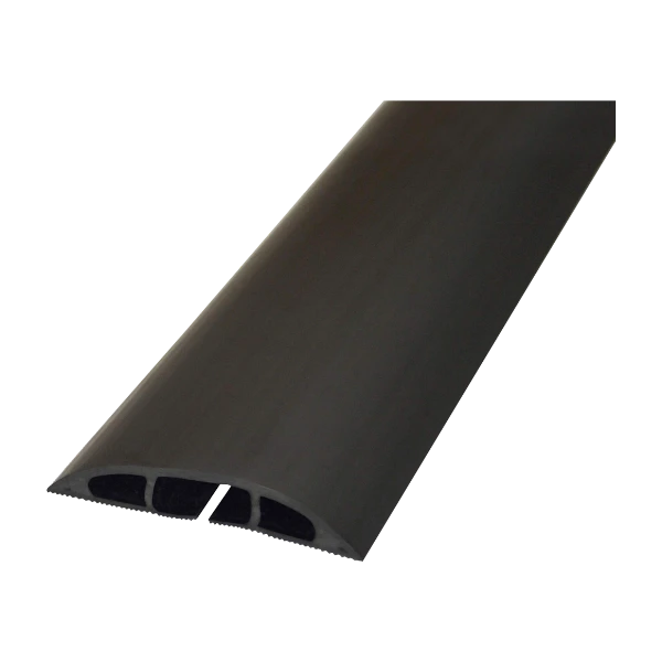 D-Line kabelsamler til gulv Pvc 1,8M, sort - Power.dk
