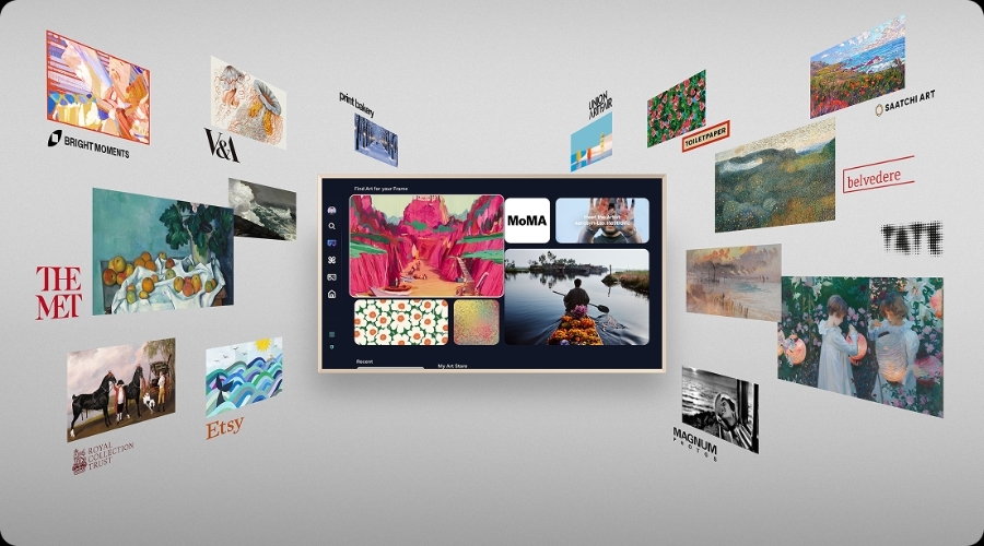 Samsung 65" The Frame Pro LS03FW Neo QLED 4K Edge Mini LED Smart TV ...