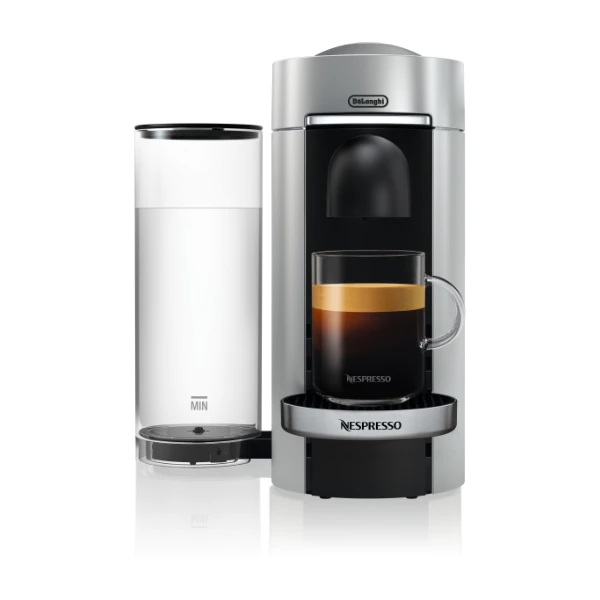 Nespresso Vertuo Plus Deluxe bundle kapselikeitin By Delonghi, hopea ...