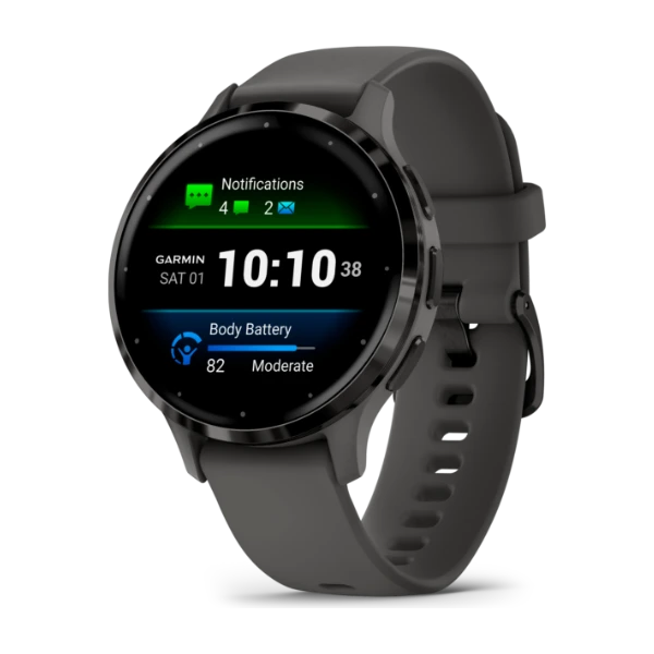 Garmin Venu 3S smartklokke, black sesame/slate - Power.no