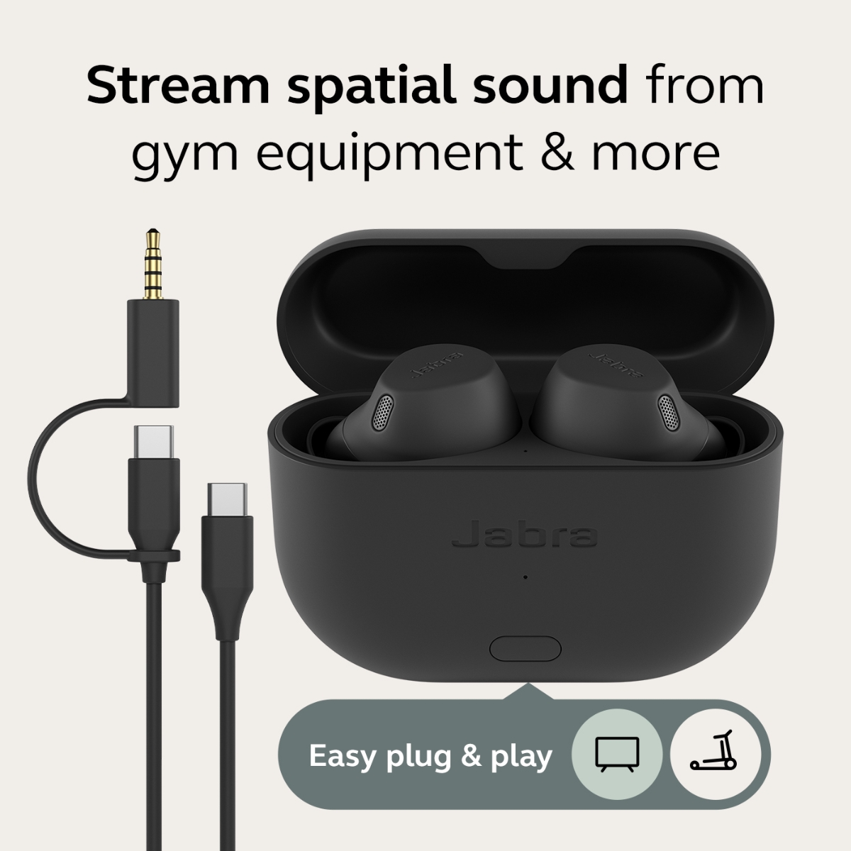 Jabra Elite 8 Active Gen 2 True Wireless sport ørepropper, svart - Power.no