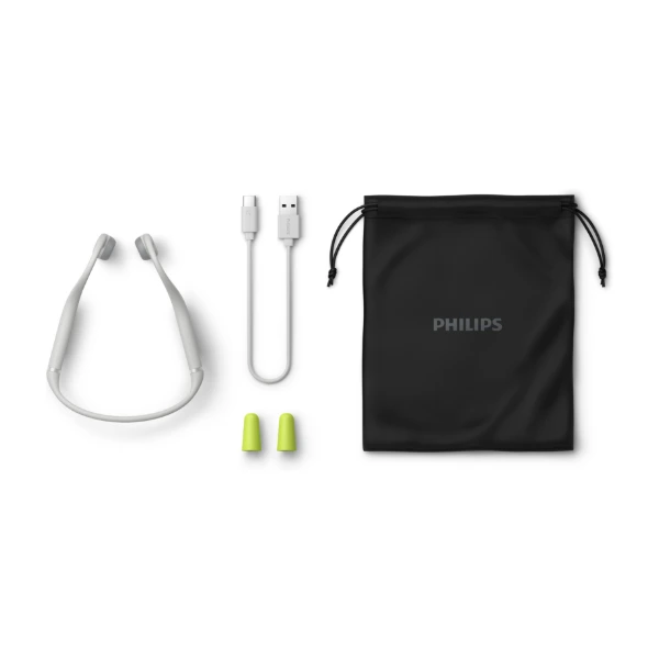 Philips TAK4607GY Bone Conduction Hörlurar, grå - Power.se