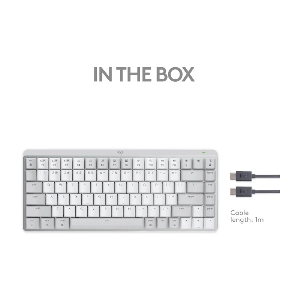 Logitech MX Mechanical Mini for Mac trådlöst tangentbord Pale, grey ...