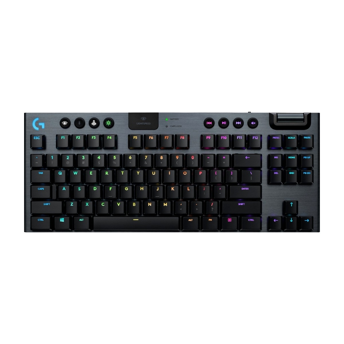 Logitech G915 TKL trådlöst gamingtangentbord, GL Clicky - Power.se