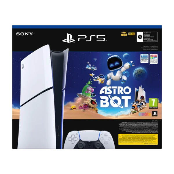 PlayStation 5 Slim Digital Edition -konsoli – ASTRO BOT -paketti - Power.fi