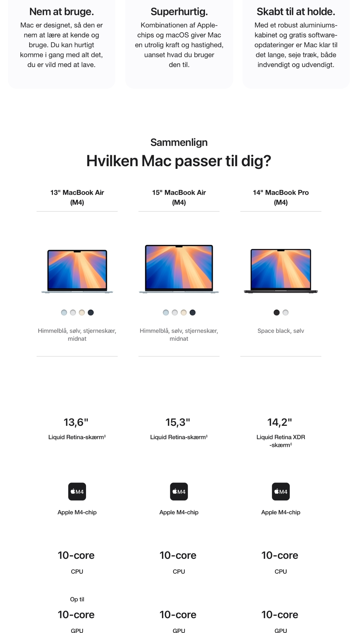Apple MacBook Air 15" (2025, M4) 24/512 GB, midnat - POWER.dk