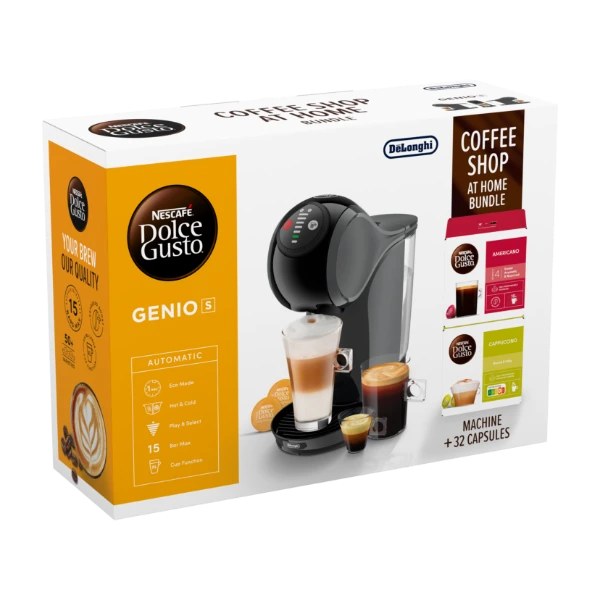 Dolce Gusto Genio S Coffeshop bundle, grå - POWER.dk