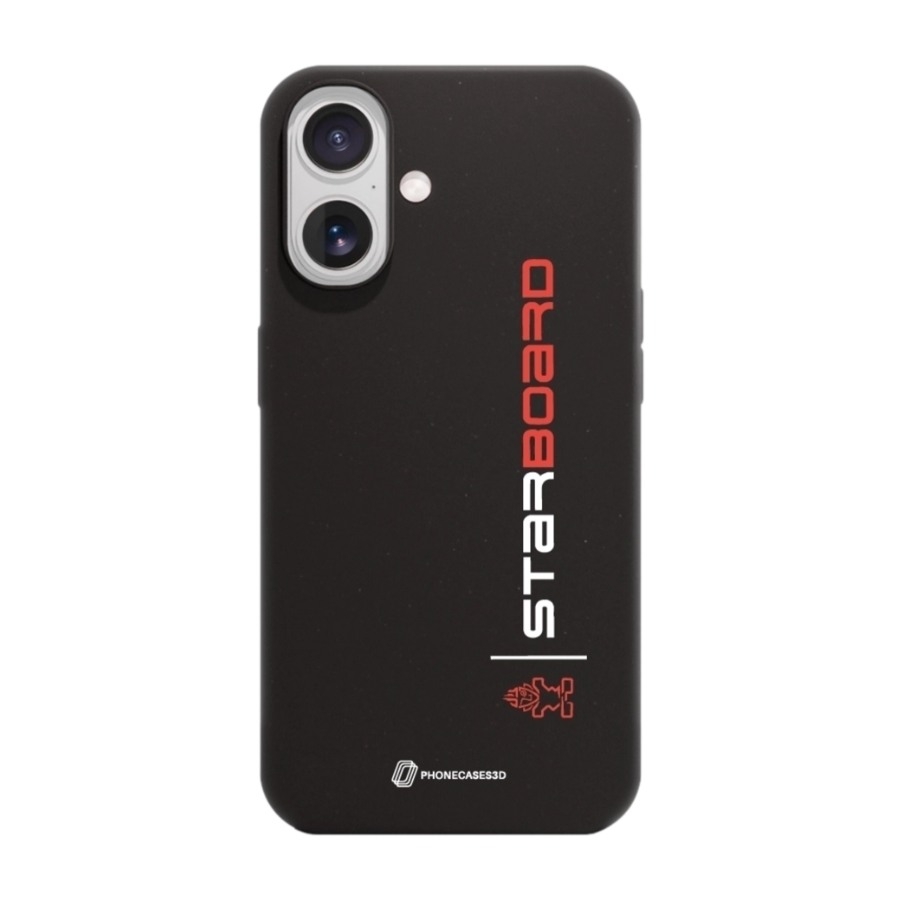 Phonecases3D iPhone 17 Starboard kompostoituva suojakuori, musta - Power.fi